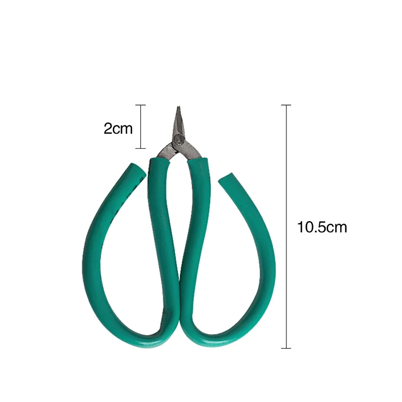 Green Handle Scissors Short Cutting Jewelry Scissor Carbon Steel Short ...