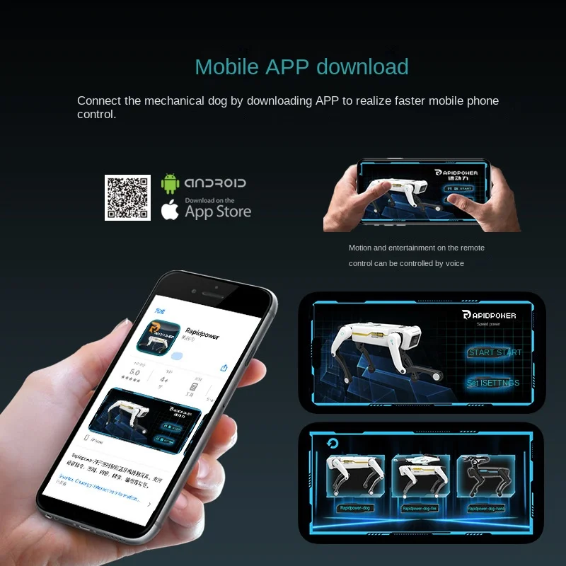 8006K Intelligent Simulation Robot Dog - AI Remote Control