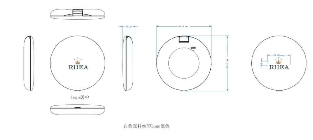 Smart Portable LED Sunscreen UV Mirror with Customizable Logo
