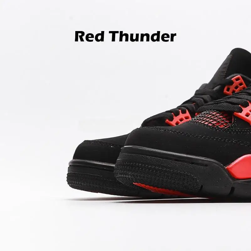 High Quality Retro 4 Red Thunder Sneakers Retro 4 Basketball Style ...