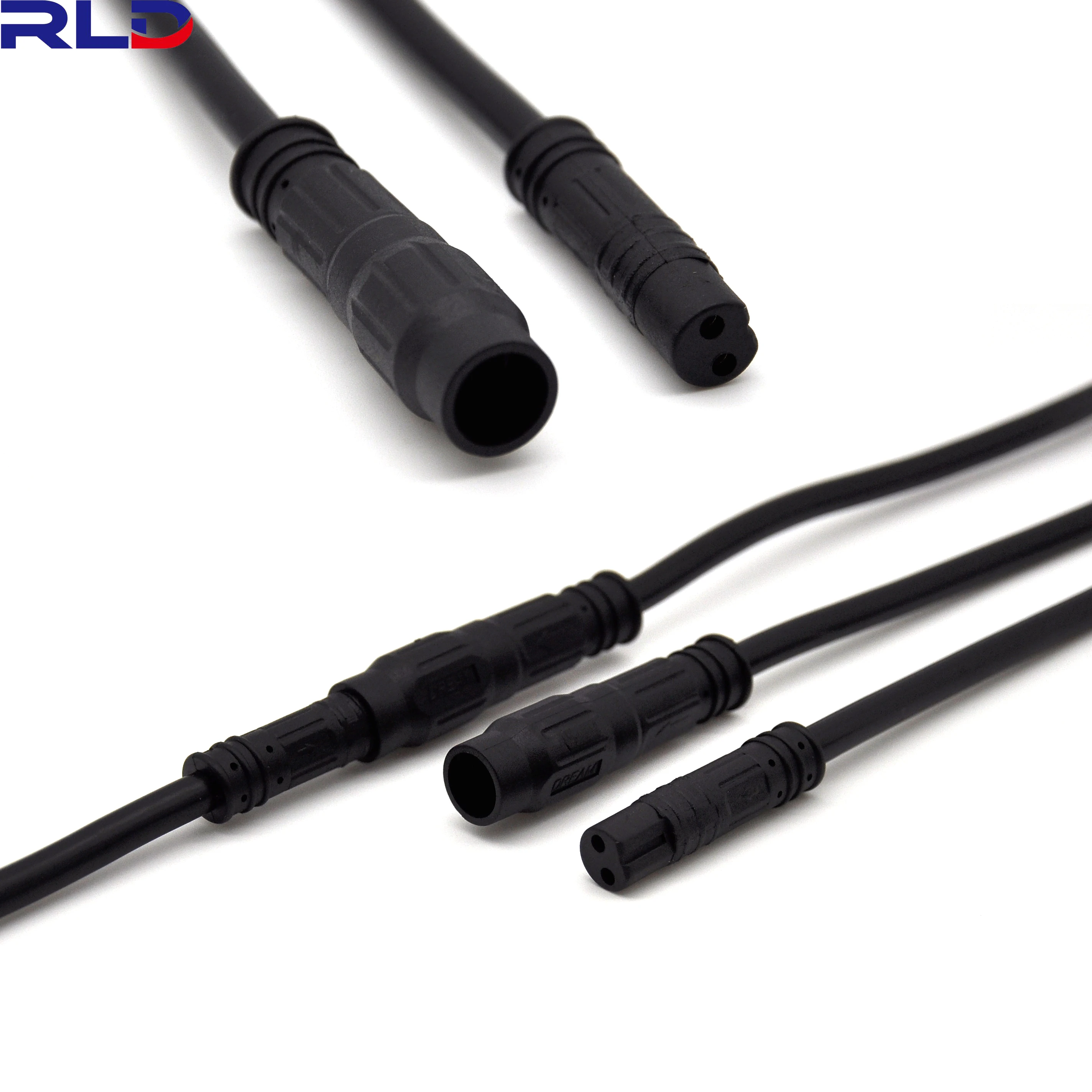 Realeader 3 Pin Waterproof Motor Connector Cable for E-bike