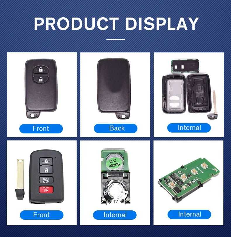 Genuine Smart Car Remote Key - Fsk314mhz 4dchip for Toyota