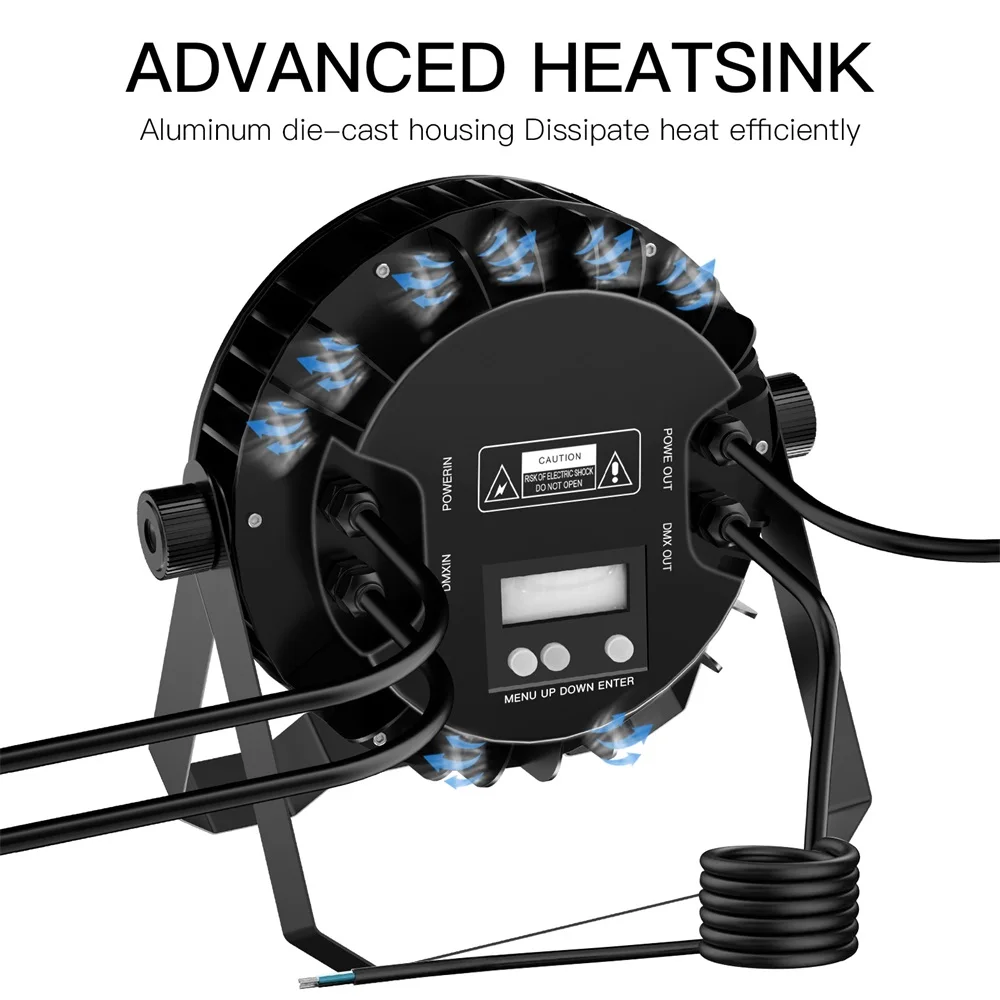 U`king 18 Leds Par Light - IP65 Waterproof Outdoor Stage Light