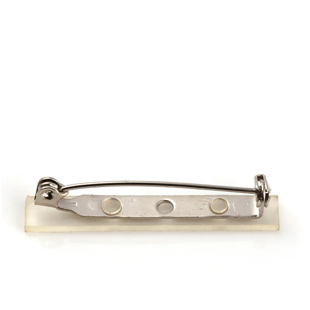 White Base Name Tag Pins Double Sided Safty Pins For Name Badges ...