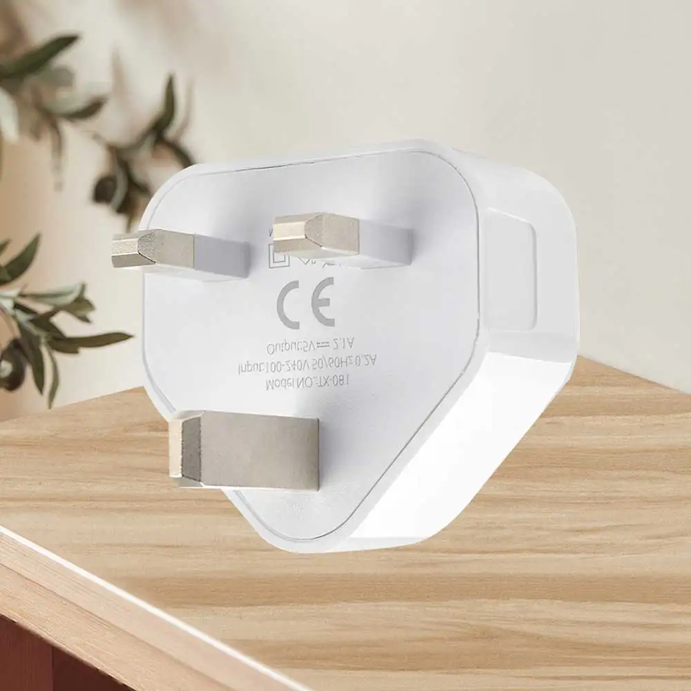 Oswell Uk Wall Plug Power 3-pin Plug Adapter Charger With 3 Usb Ports ...