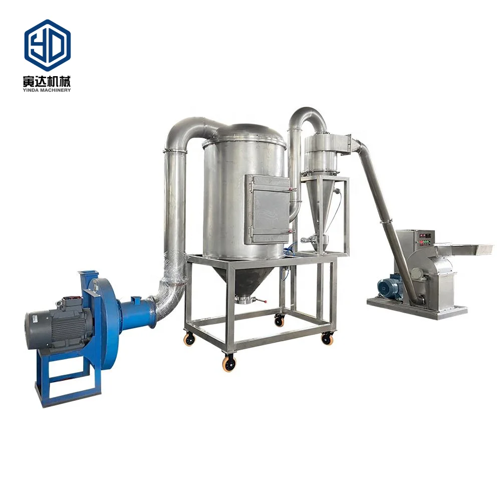 100 Kg Powder Grinder Cassava Processing Machine Cassava Flour Mill ...