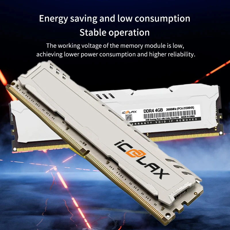 ICOOLAX High Performance RGB Gaming PC Memory Ram with Heatsink for ...