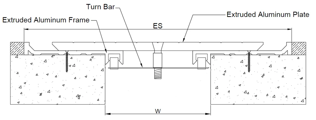 Load-bearing Extruded Aluminum Expansion Joint Cover With ...