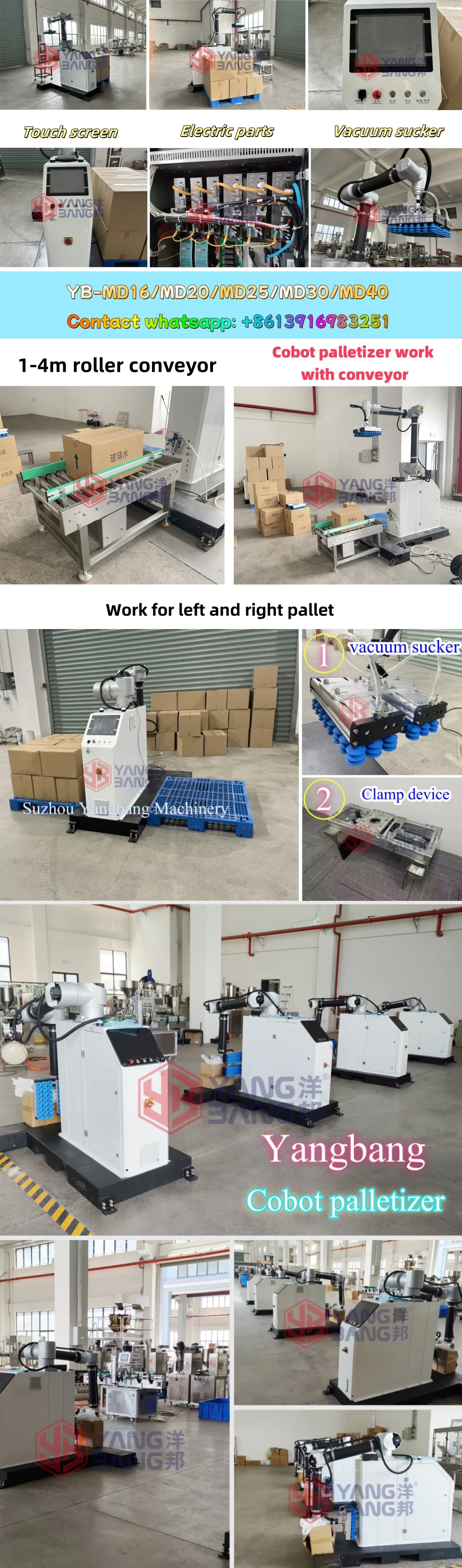 10kg 15kg Palletizer Robotic Column Collaborative Robot Cobot ...