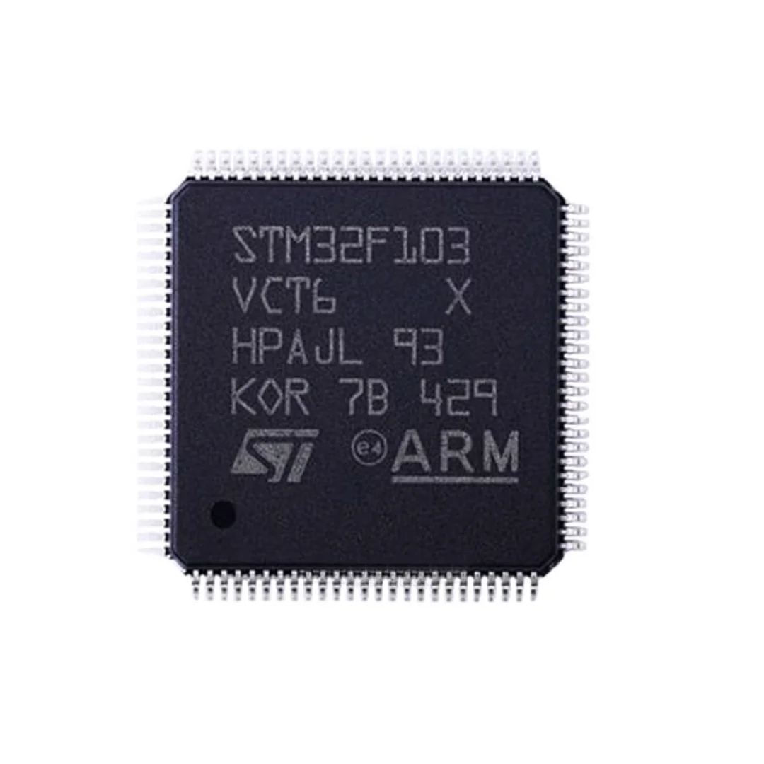 高品质ic芯片mcu Stm32f103 32位stm32f1臂m3 256kb闪存2.5v 3.3v 100引脚lqfp Stm32f103vct6 - Buy Stm32f103vct6 ...