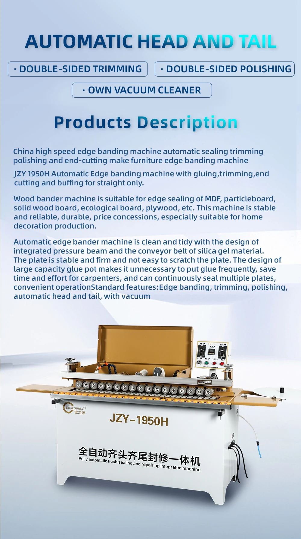 Full Straight Line Edge Bander - Micro Automatic PVC MDF