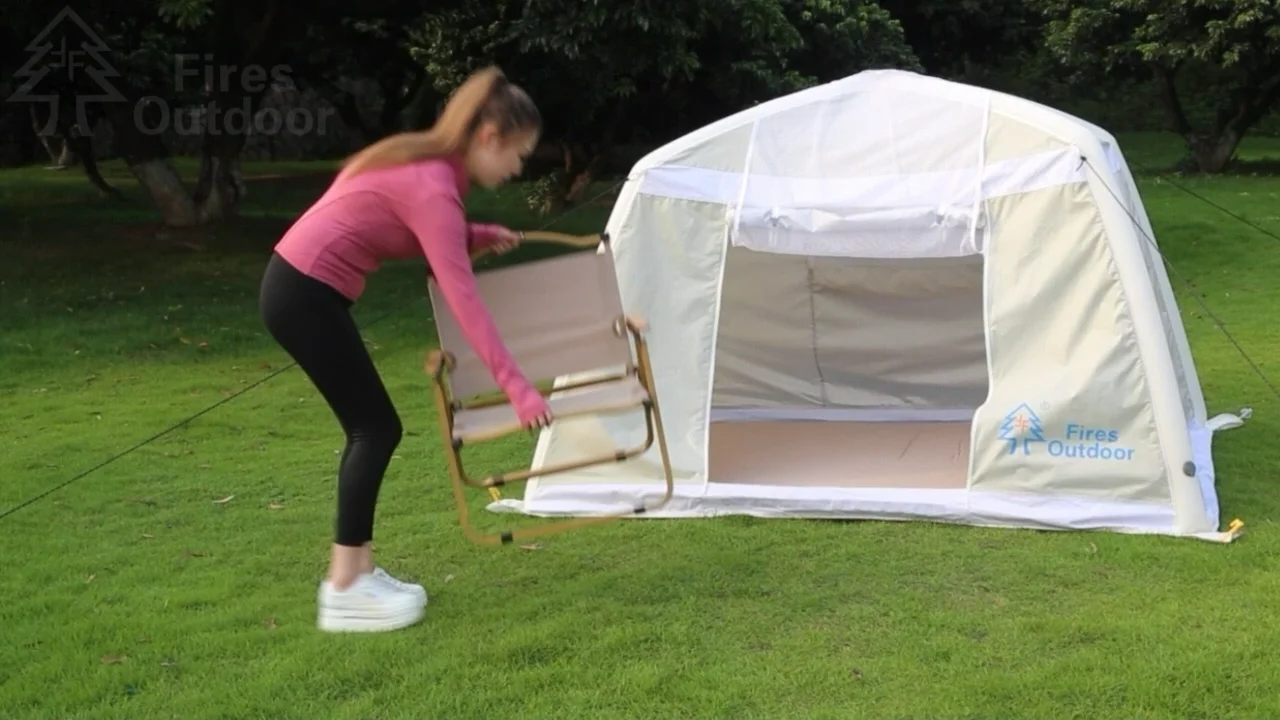 Cotton Double-layer Inflatable Tent Camping Inflatable Tents For Event ...