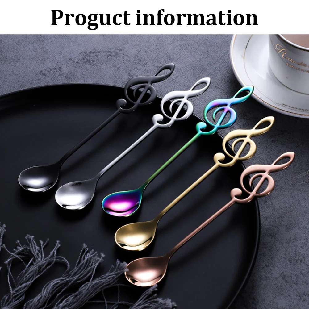 Stainless Steel Music Note Tea Spoons - Perfect for Parties