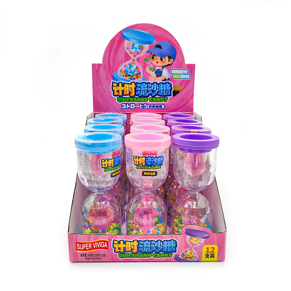 New Design 2024 Hot Sale Halal Confectionery Toy Hourglass With Jelly ...