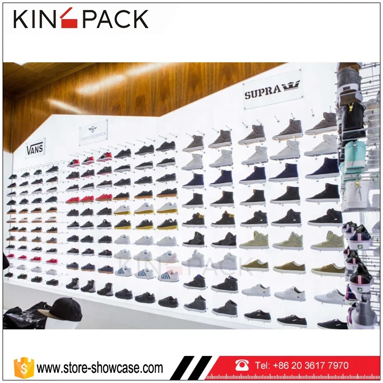 Showcase Counter In Luxury Shoe Store Display Racks And Shoes Display ...