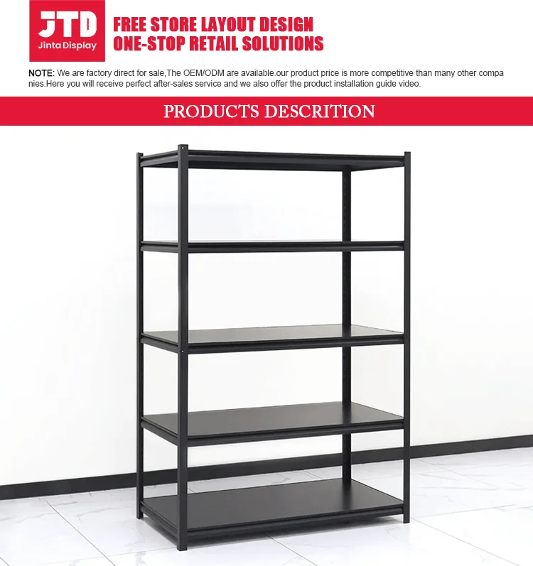 5 Tier Heavy Duty Adjustable Racks Steel Storage Shelf Warehouse Garage ...