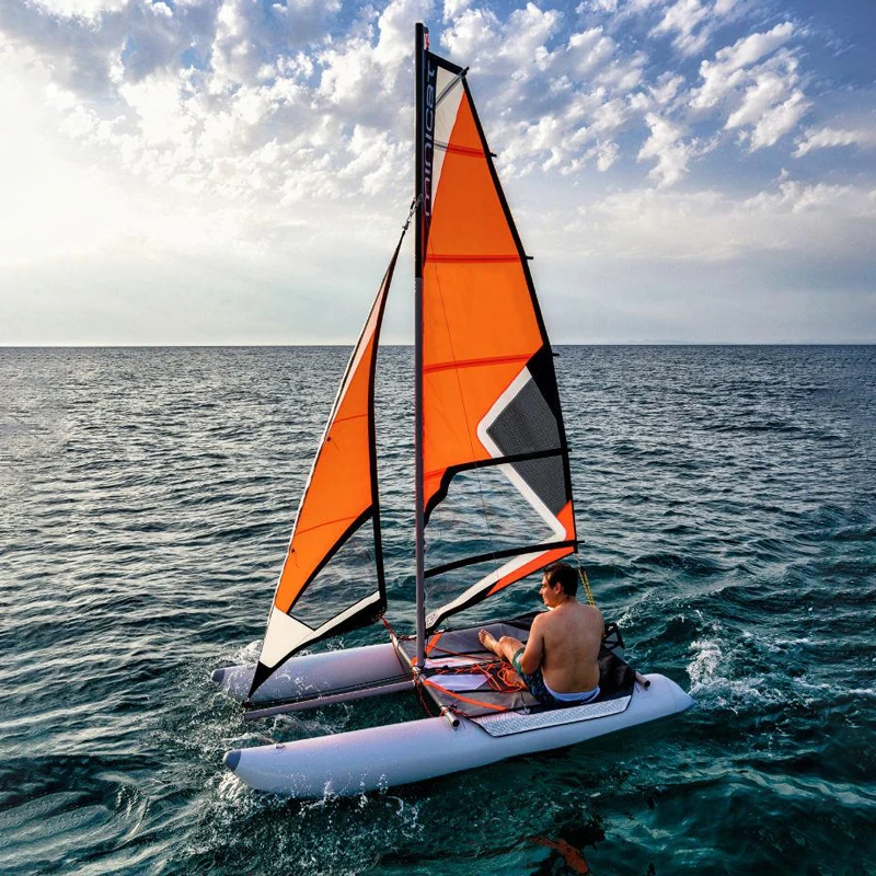 Inflatable Catamaran Sailboat - Lightweight and Portable