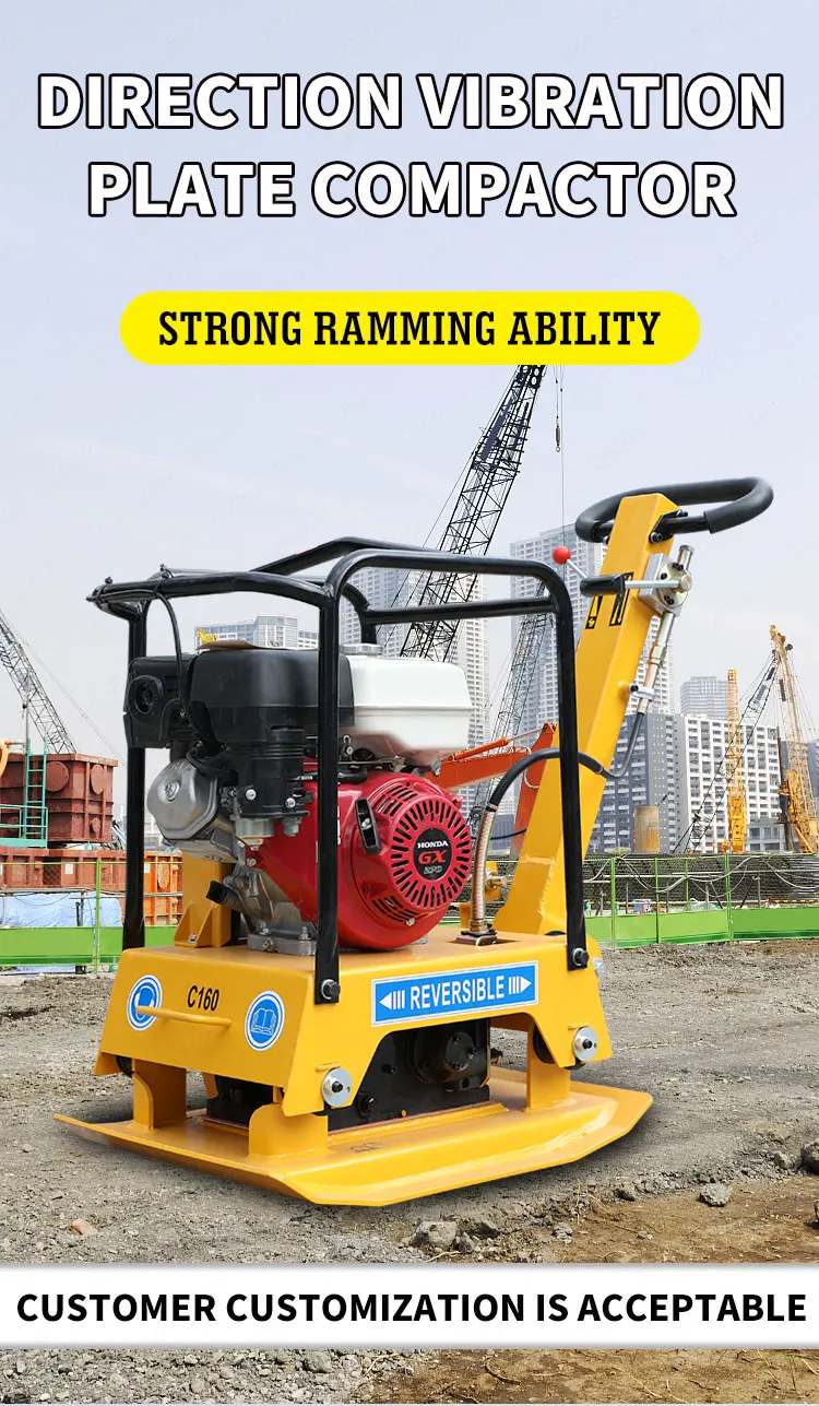 Soil Compaction Vibratory Plate Compactor Reversible Mini Small Plate ...