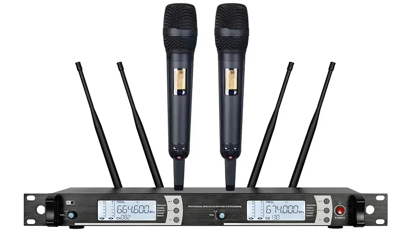 Mico Microphone True Diversity Skm9000 Cheap Price Uhf Dual Channel Handheld Long Range Wireless ...