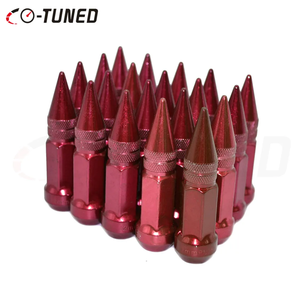 JDM Universal Stainless Steel Spike Lug Nuts - 80mm