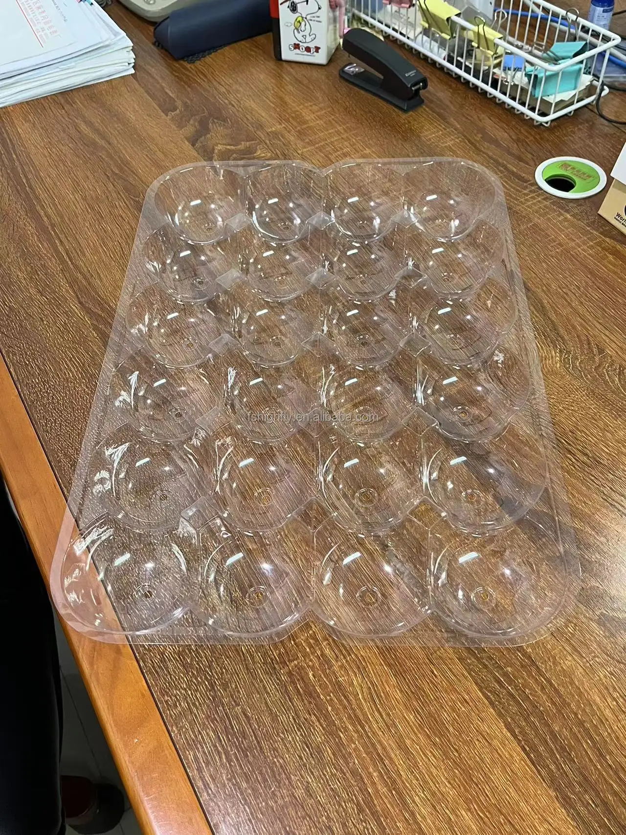 24 PCS Per Pack Plastic Apple Tray, Clear PVC Transparent Clamshell ...