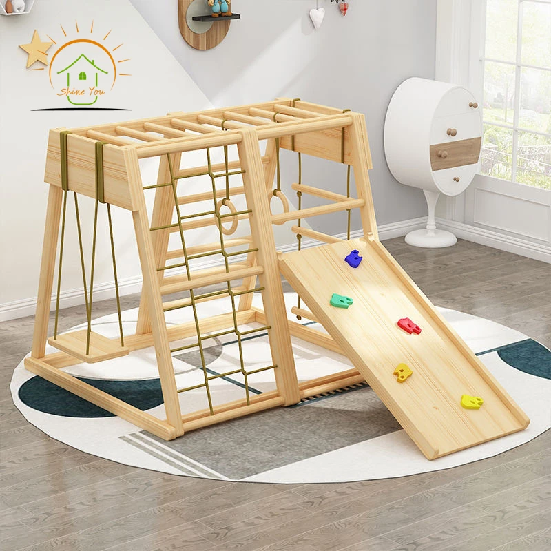 Montessori Wooden Children's Climbing Frame - Indoor Toy