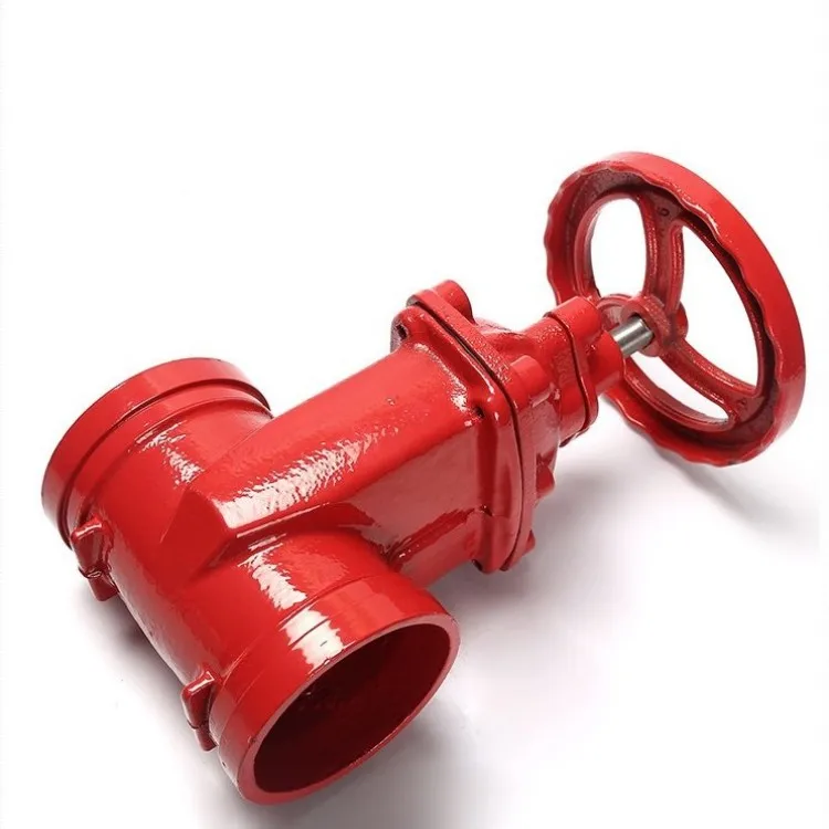 Din Pn16 Dn100 Ductile Iron Indicator Pressure Groove End Gate Valve ...