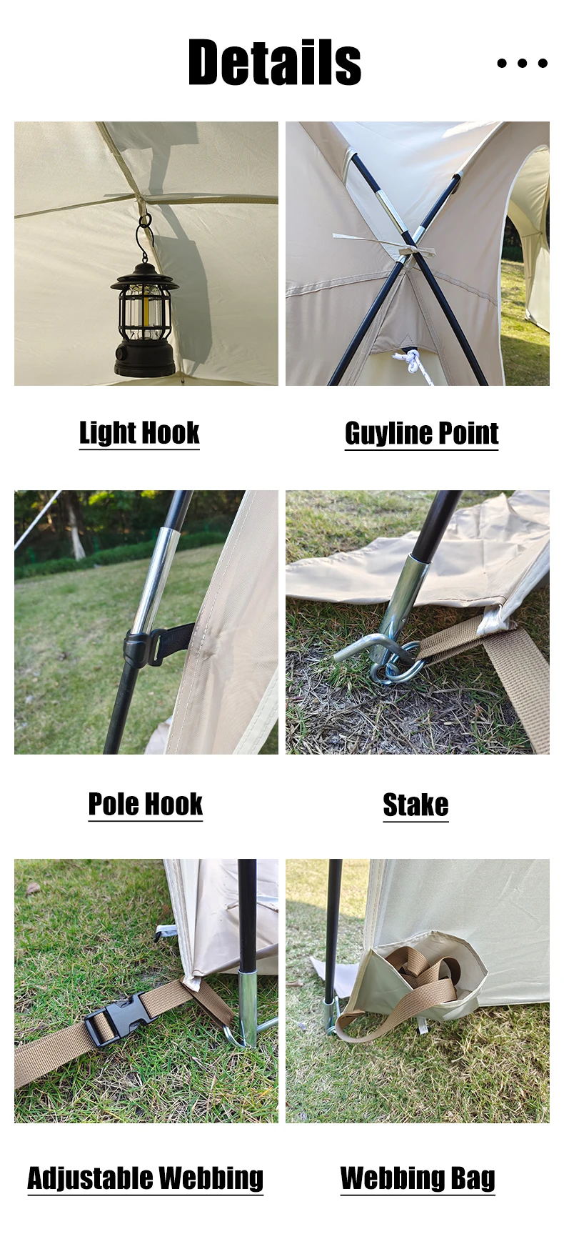 Dome Canopy Tent - 14x14 Ft Shelter for Outdoor Camping