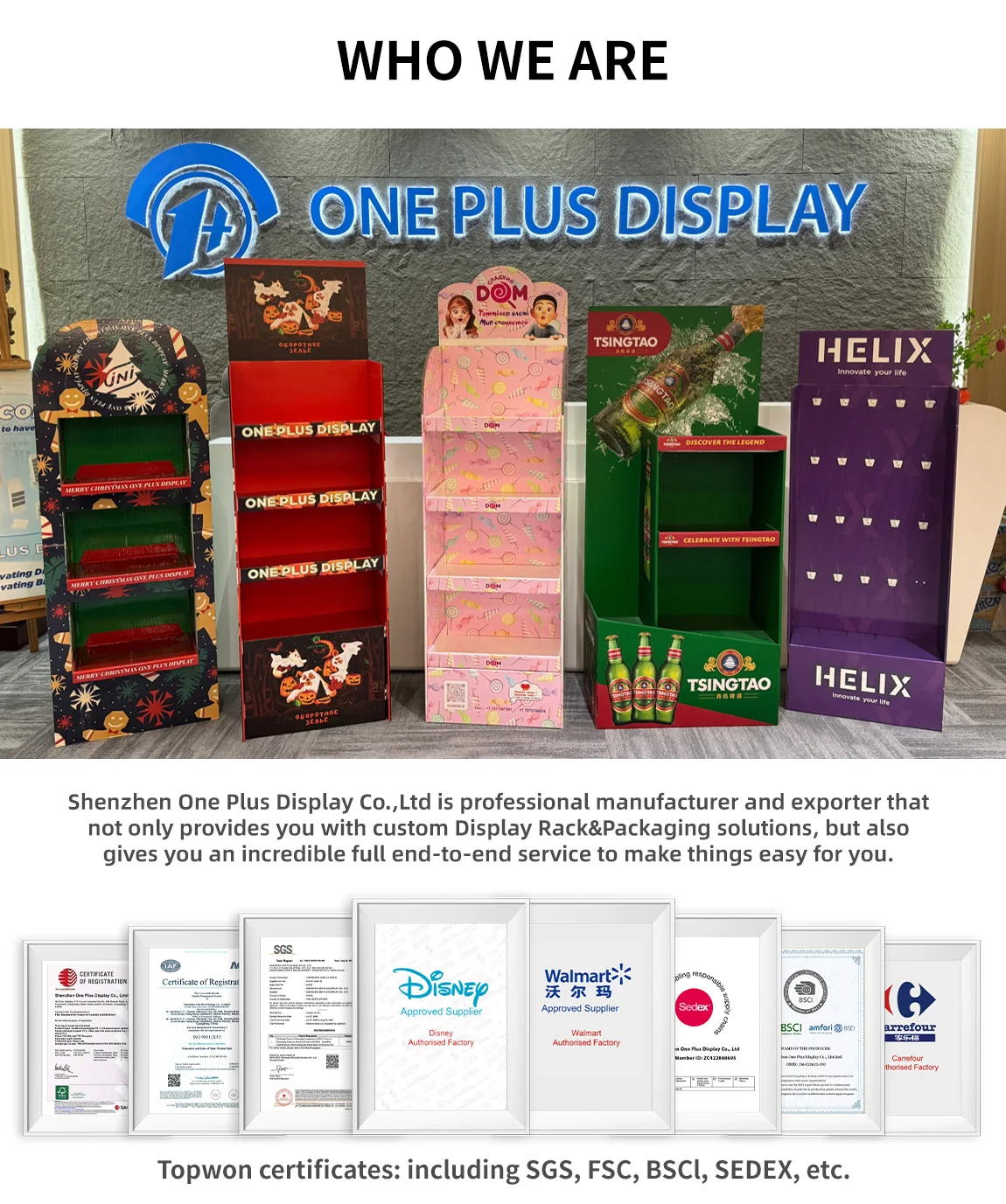 Custom Printing Foldable Floor Standing Cardboard Display Stand for ...