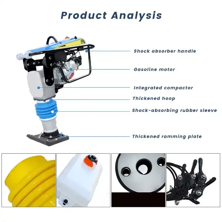 Gasoline Engine Construction Engineering Concrete Vibration Compaction ...