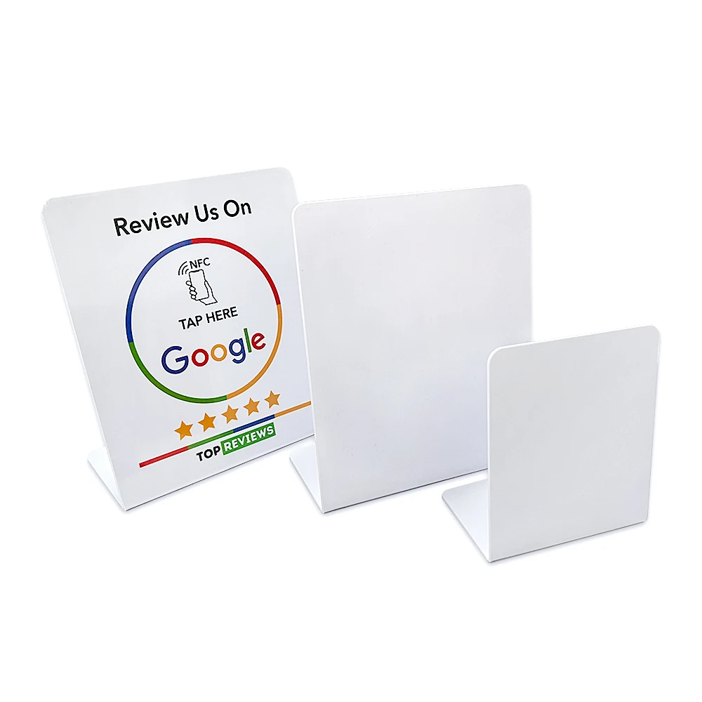 Restaurant Hotel Menu Card Holder Stand QR Code NFC RFID Display Table ...