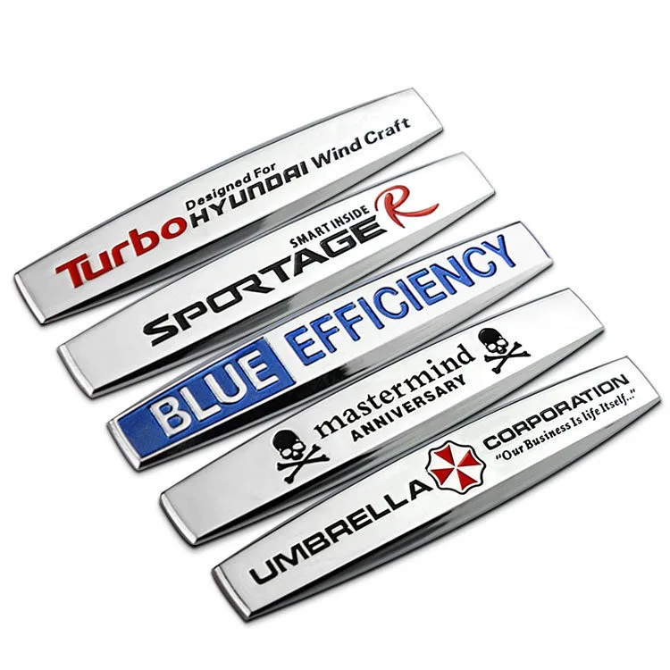 Custom Car Badge Emblems - 3D Logo Chrome Stickers