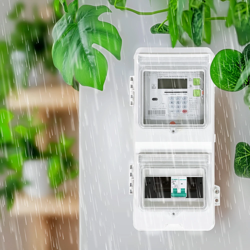 Outdoor IP54 LD910 Kwh Meter Enclosure Waterproof Single Phase ...