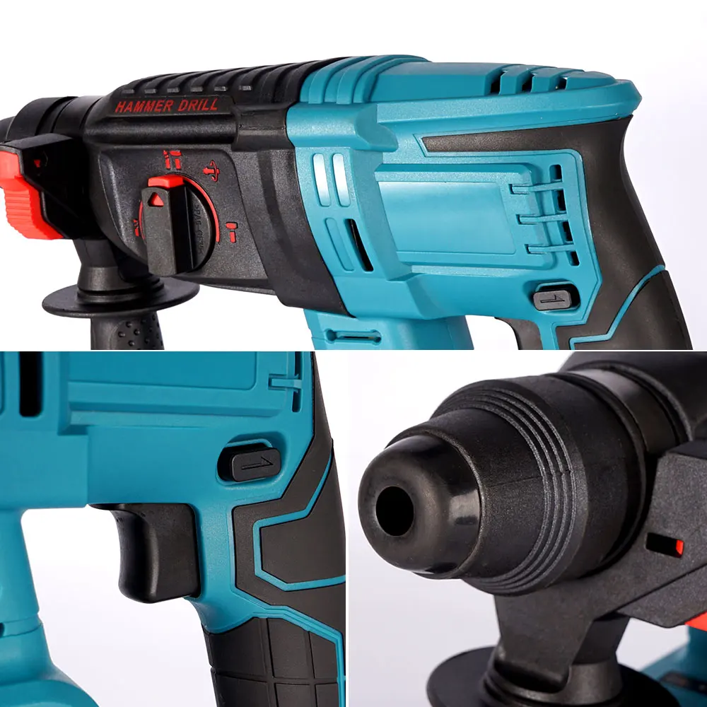 Cordless Electric Brushless Rotary Hammer Drill Machine 700w 26mm ...