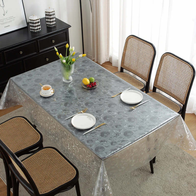 High Quality Embossed Transparent Cloth Table Cloths Pvc Table Cloths ...