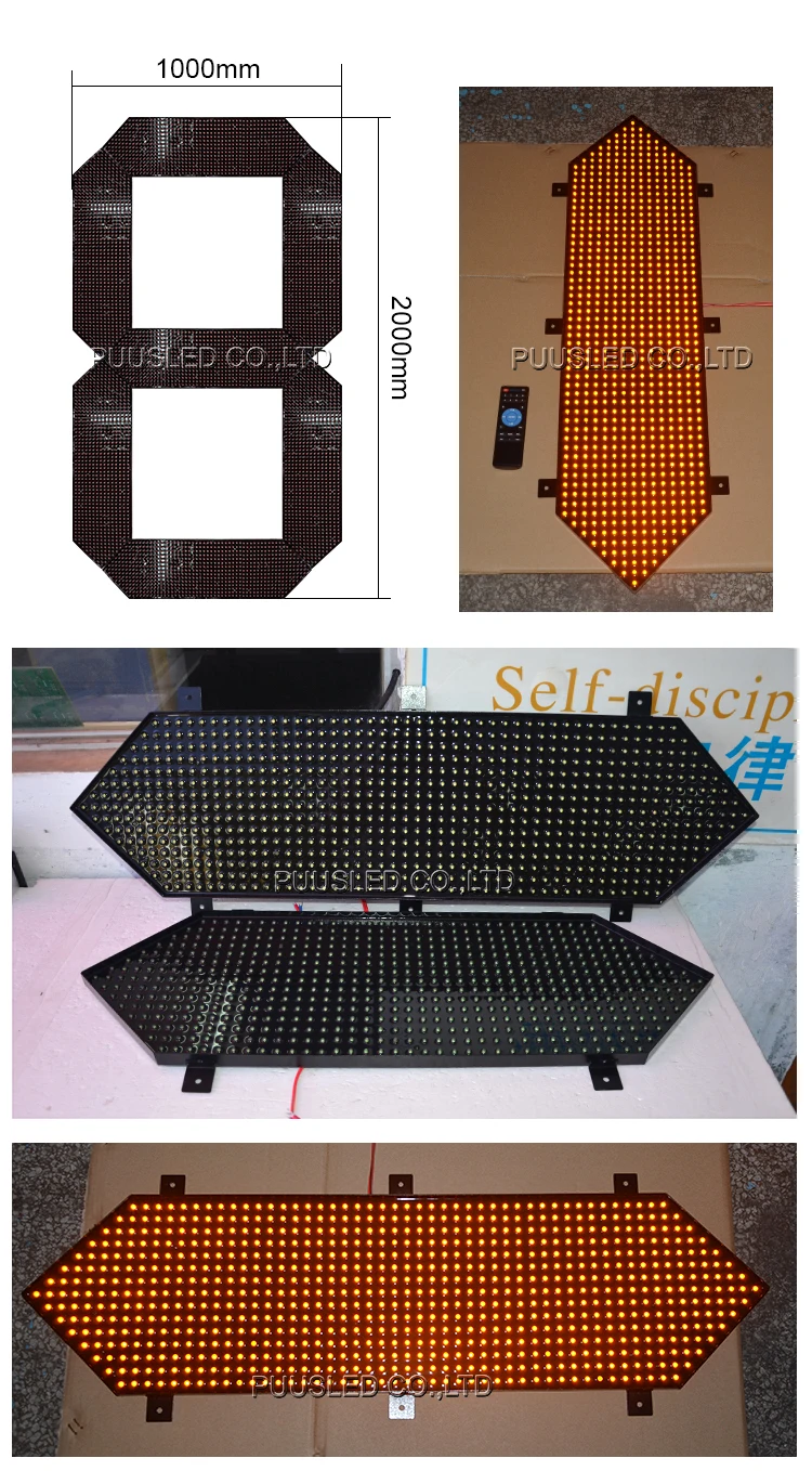 72 Inch Led 7 Segment Display For Seven Parts Waterproof 7segment ...