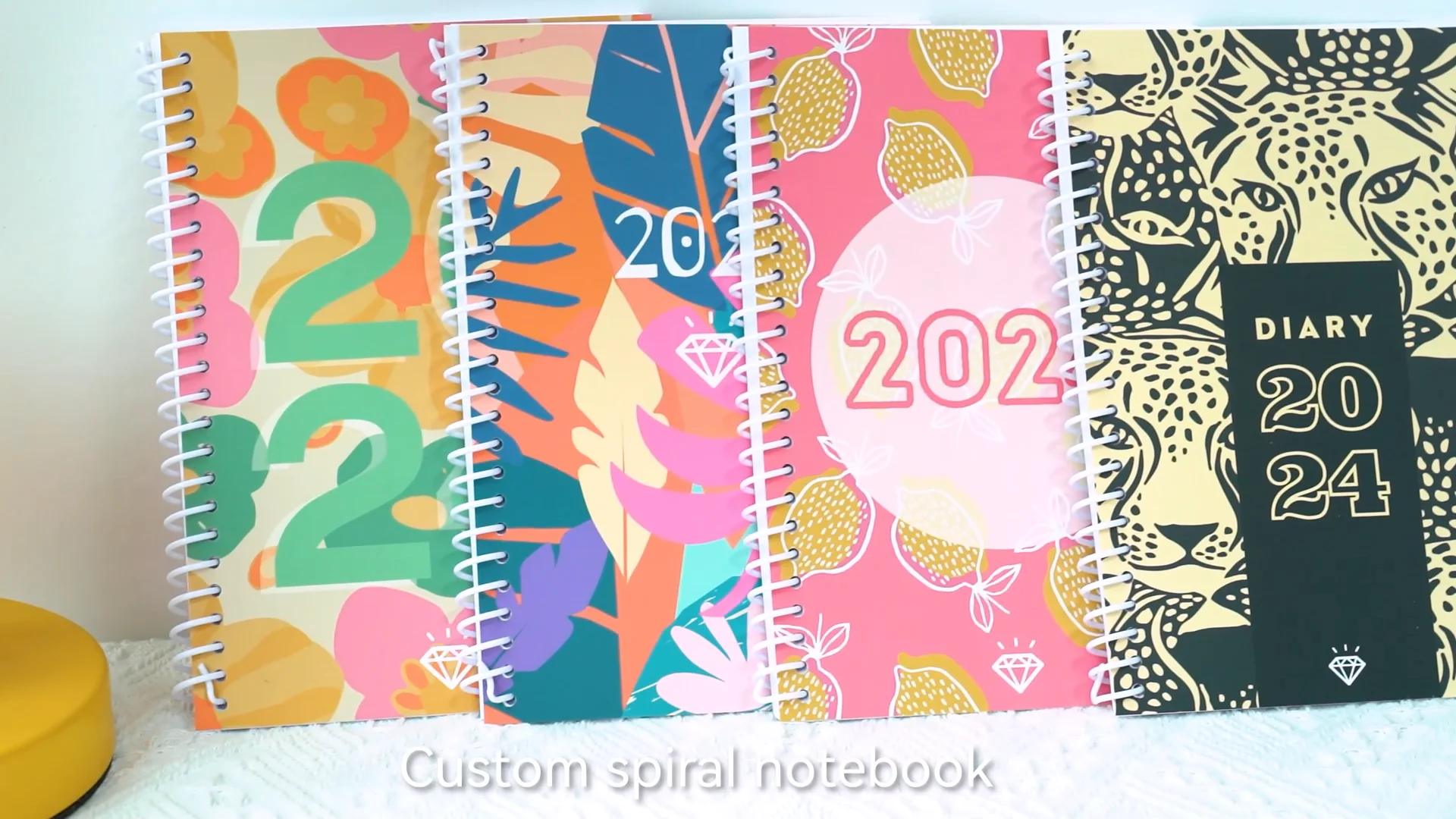 Custom Printing Gold Logo Planner Journal Notebook For School Students ...
