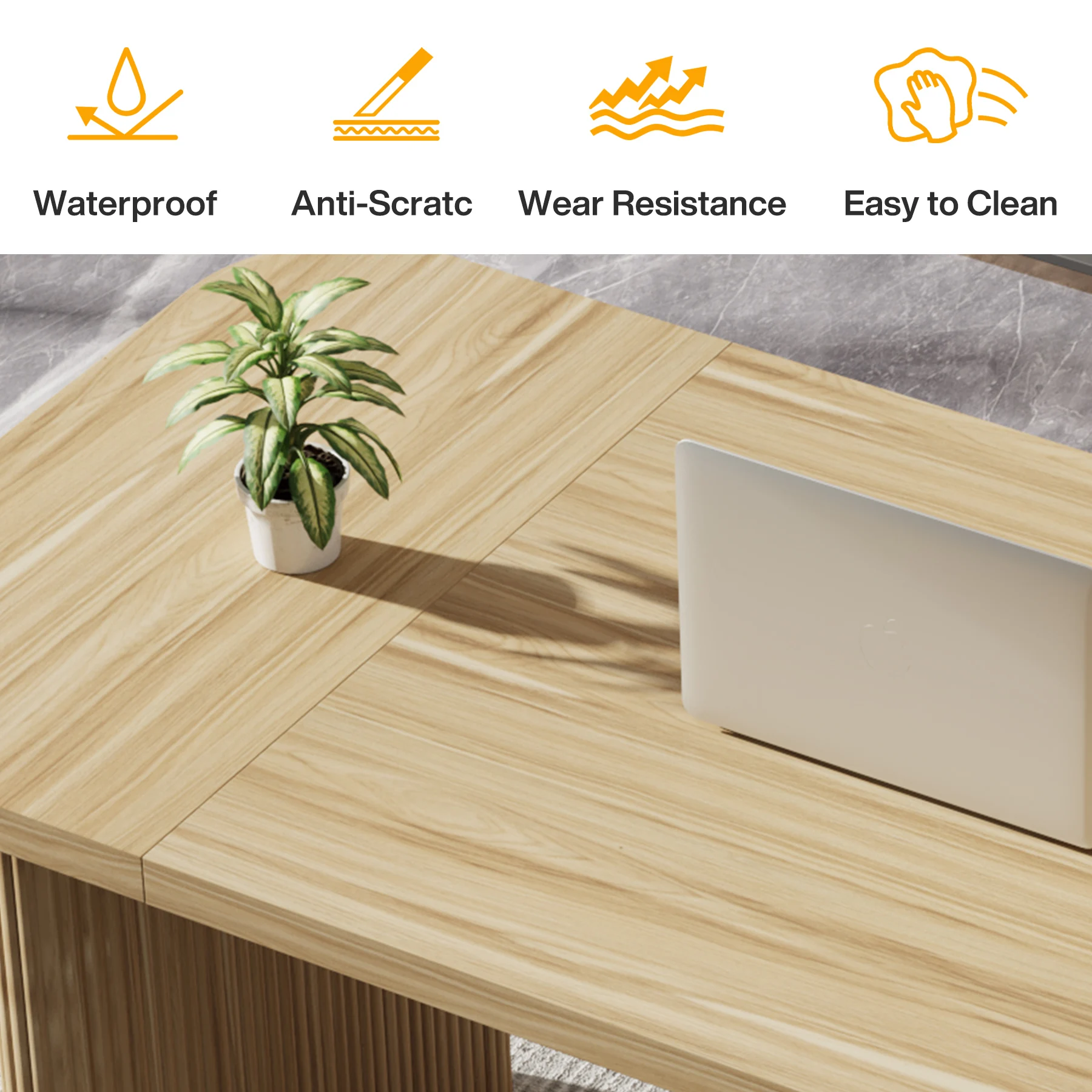 Tribesigns Wood Executive Desk - Modern & Multi-purpose