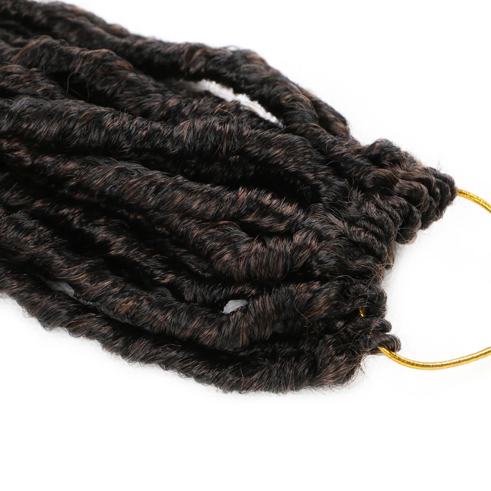 Wholesale 24inch Nu Locs Wave End Long Prelooped Crochet Hair Curly ...