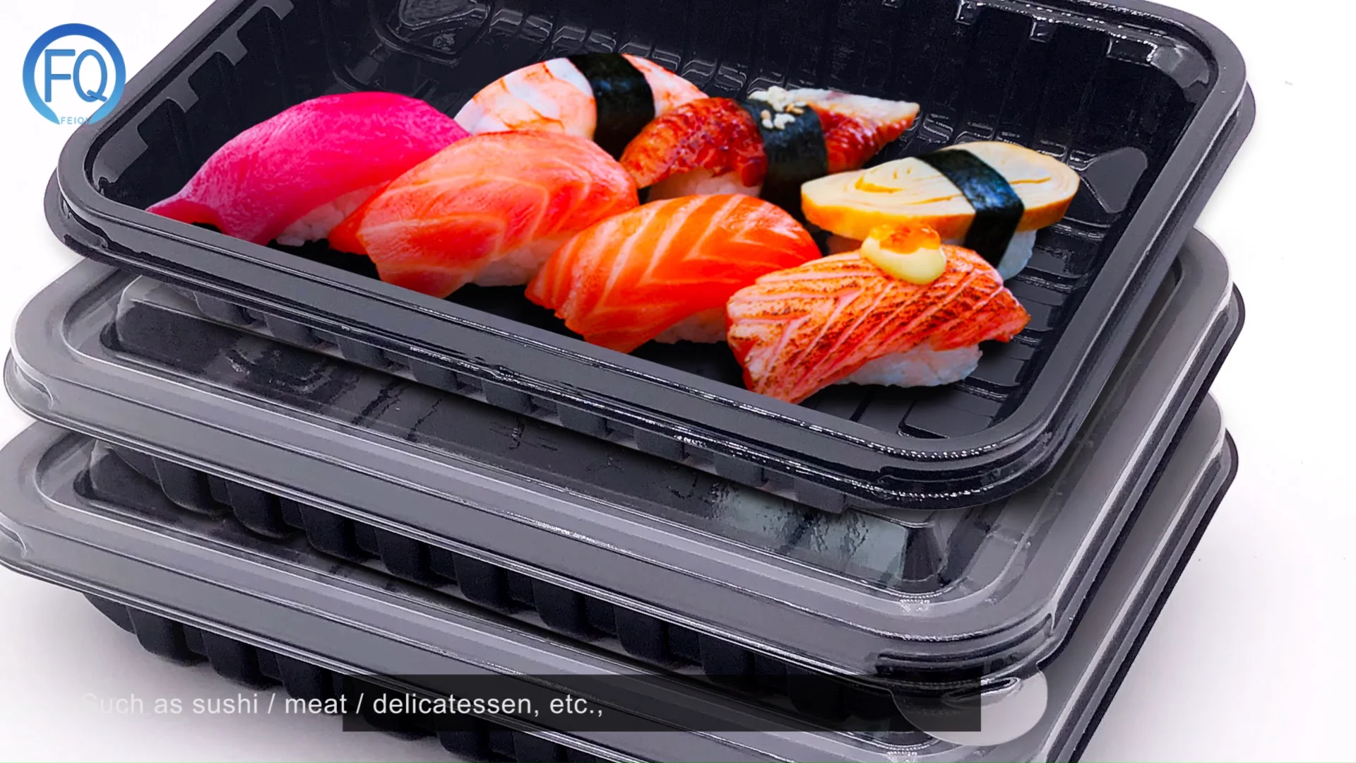 Wholesale Transparent Disposable Plastic Sushi Display Packing Tray ...