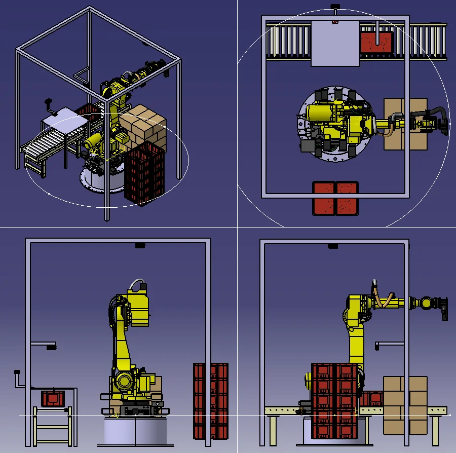 Industrial Robotic Arm Automated Workstation For Bin Picking - Buy Integrity Of Robotic Arm And ...