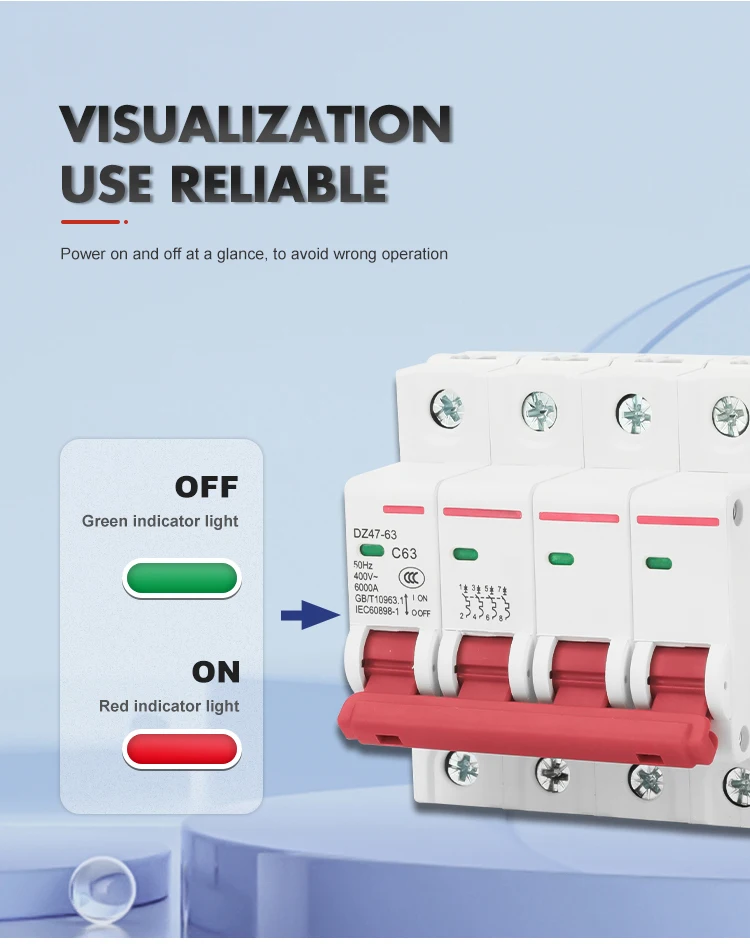 DZ47-125 DC MCB 125A 1P 2P 3P 4P 1 2 3 4 Pole 63A 80A 100A 100 Amp 125 Amp 600V 6KA 10KA DC ...
