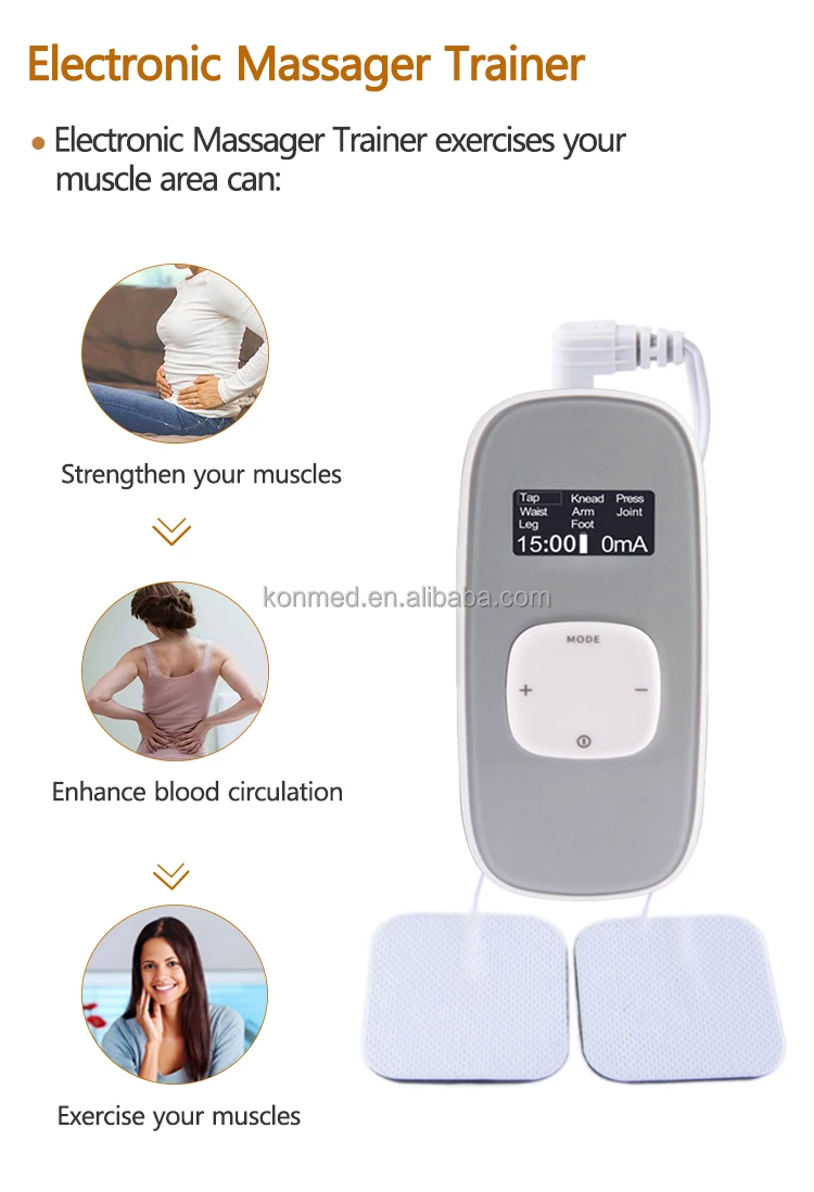 Konmed Ten Muscle Stimulatro Electrode Gel Adhesive Snap Pads Massage ...