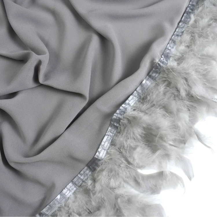 Malaysia Indonesian Pearl Chiffon Turban Gauze Scarf Ostrich Fur Hijab ...