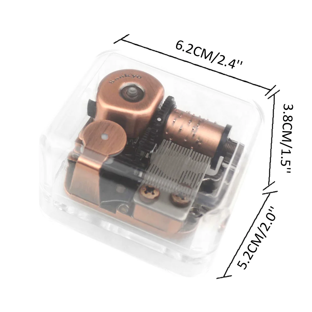 Wholesale Transparent Square Acrylic Music Box Creative Marketing Gift ...