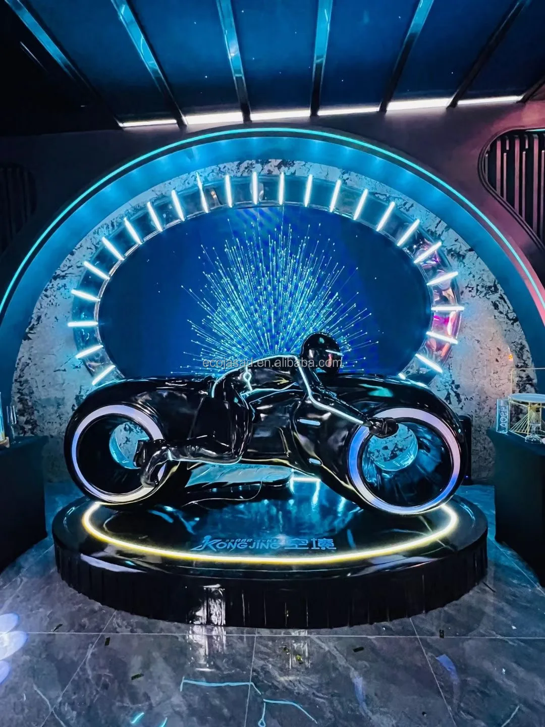 Ktv bar Livehouse Tavern Restaurant Luminous Motorcycle Sculpture ...