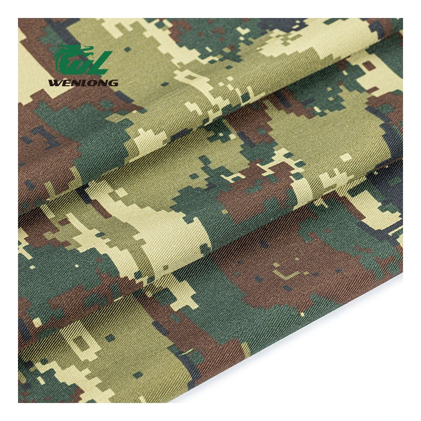 T/C 80/20 Twill Pixelated Camouflage Polyester/Cotton Wovenl Fabric For ...