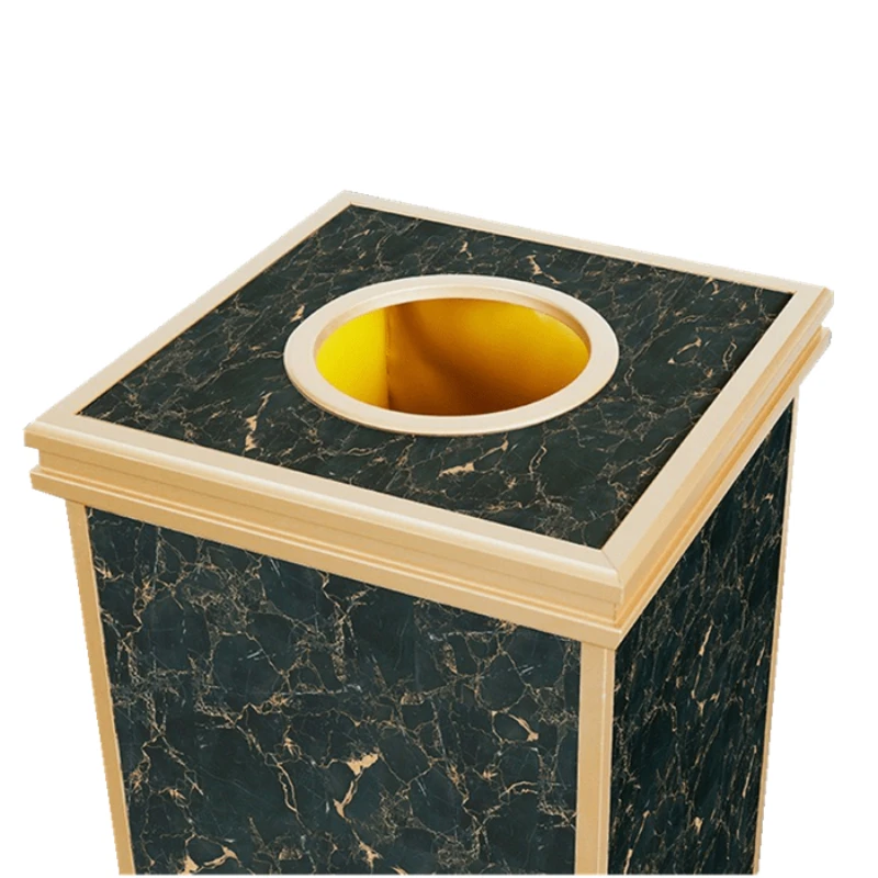 40l Marble Stone Trash Can Home Decor Wastebasket Outdoor Decor For ...