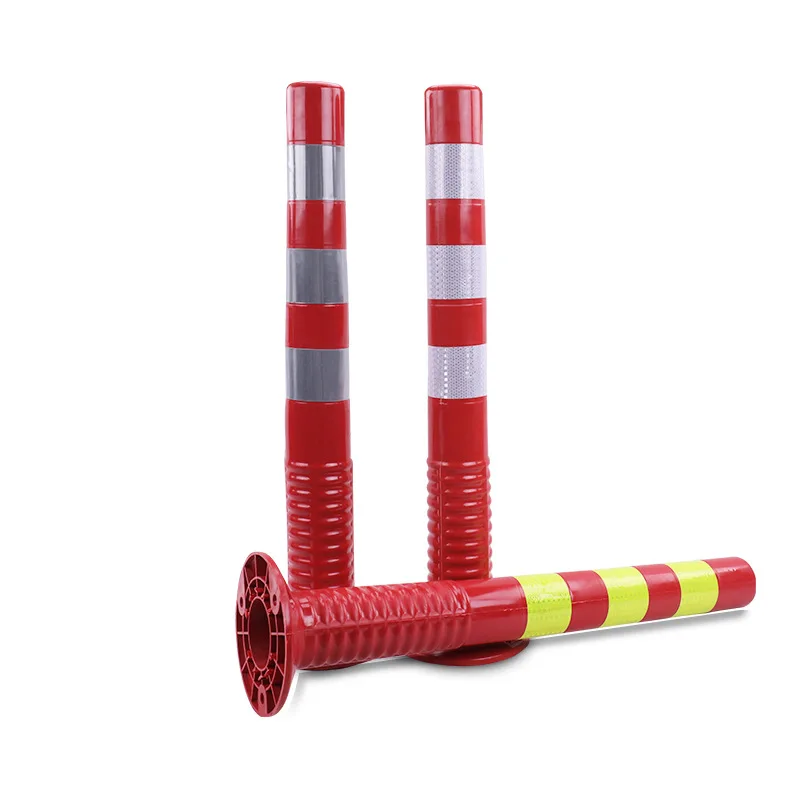 Flexible Driveway Road Bollard Traffic Safety Pole Warning Reflective Pillar Stake Plastic ...