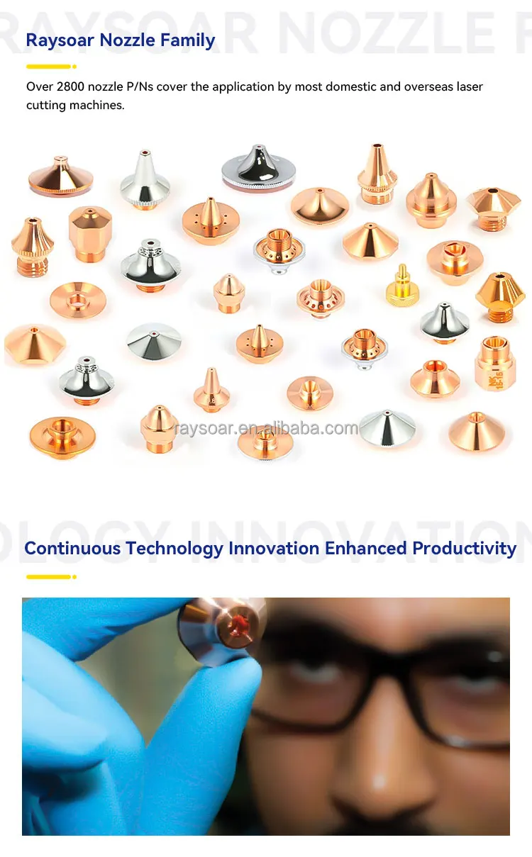 Raysoar Laser Cutting Nozzles - Precision and Durability